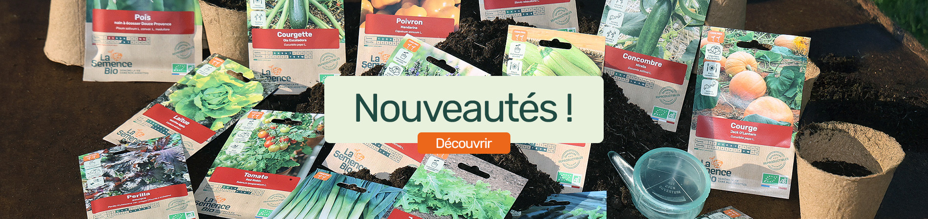 Vente de graines de semences bio pour votre jardin potager écologique